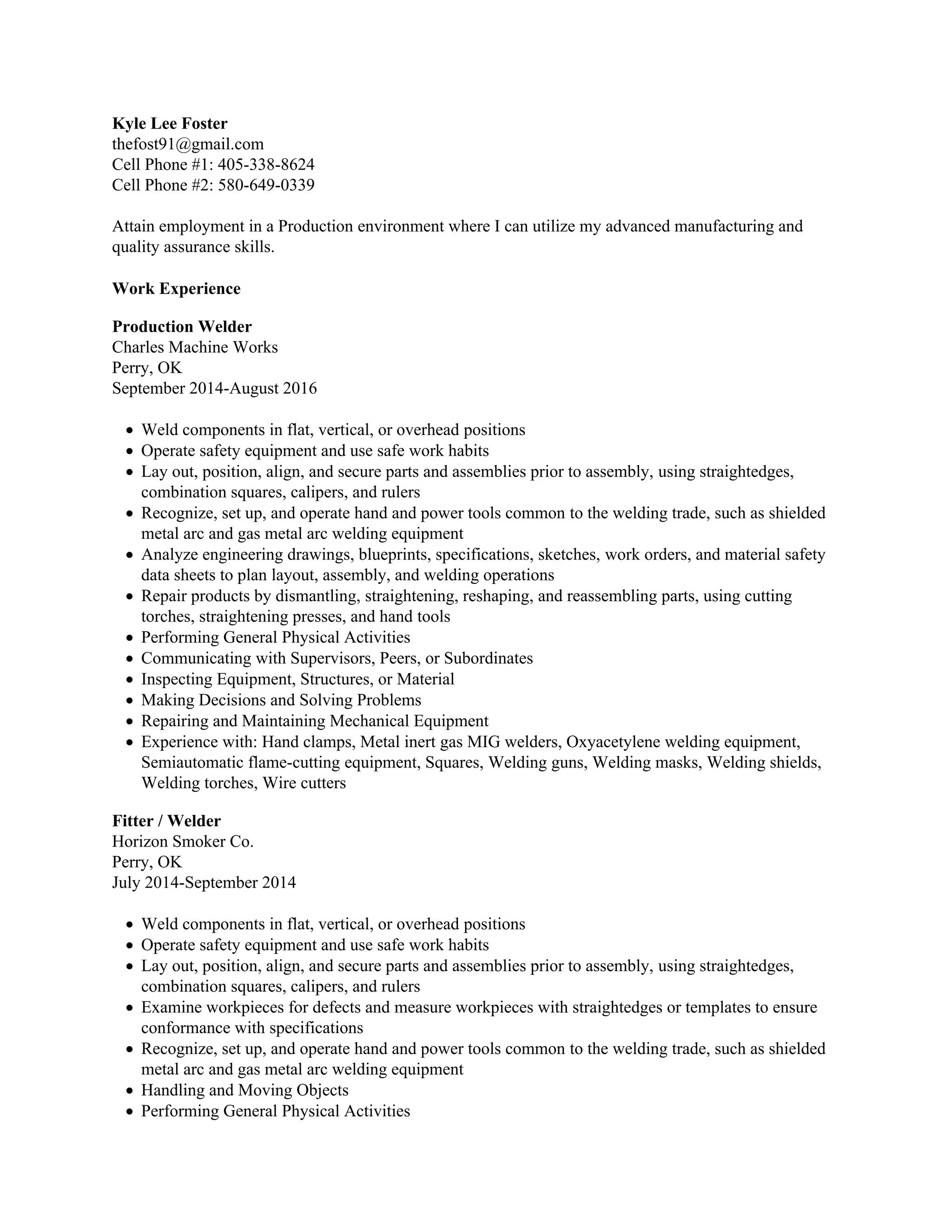 Kyle's Resume | PDF