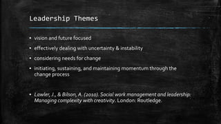 Leadership in Social Work (1) | PPTX