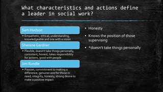 Leadership in Social Work (1) | PPTX