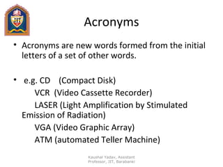Words and Word-formation Processes.KY