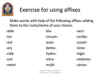 Words and Word-formation Processes.KY