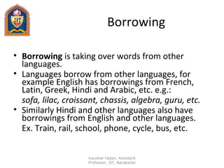 Words and Word-formation Processes.KY
