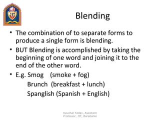 Words and Word-formation Processes.KY