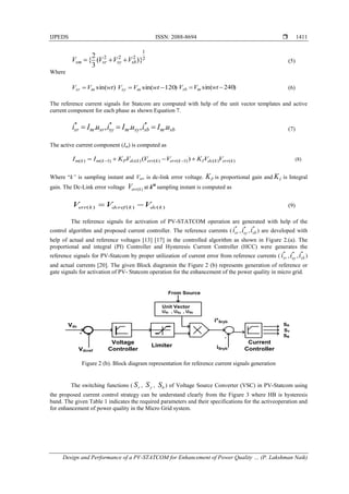 Design and Performance of a PV-STATCOM for Enhancement of Power Quality in Micro Grid ...