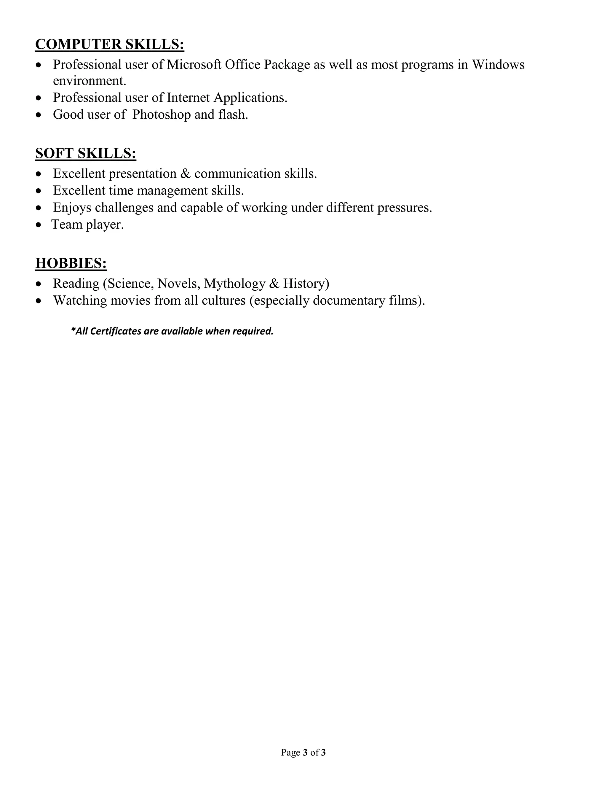 Hazem Ibrahim resume | PDF