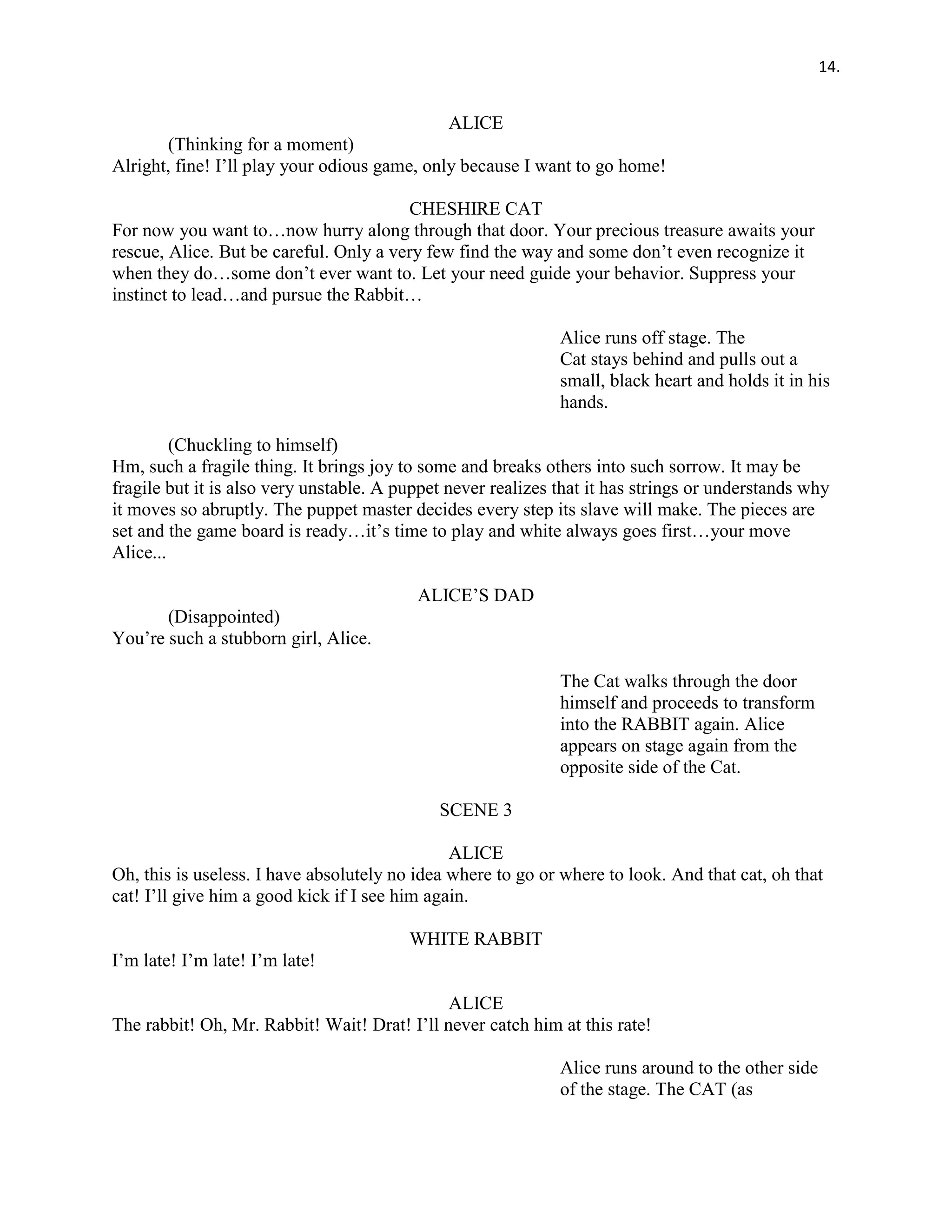 Alice-In-Wonderland-Script | PDF