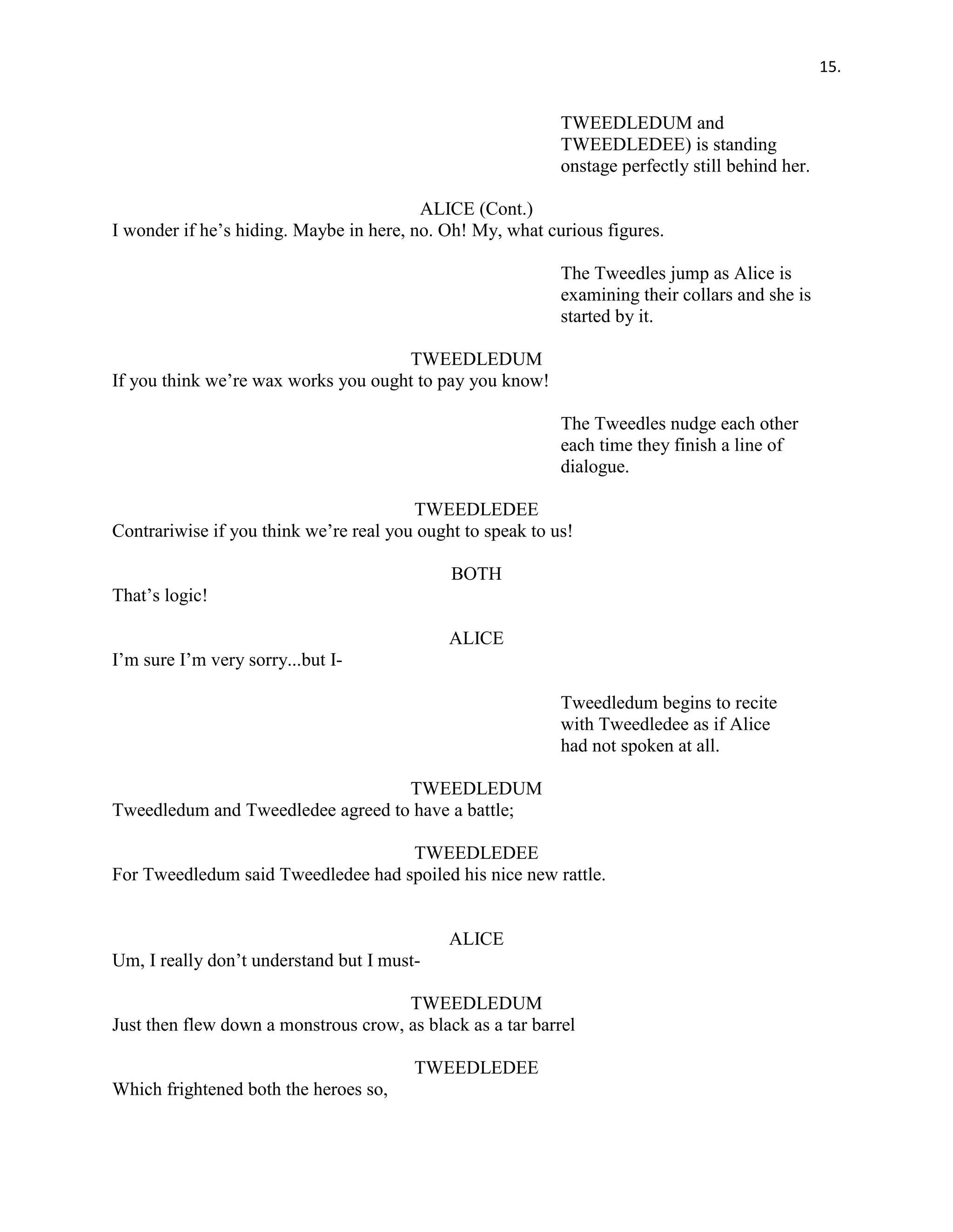 Alice-In-Wonderland-Script | PDF