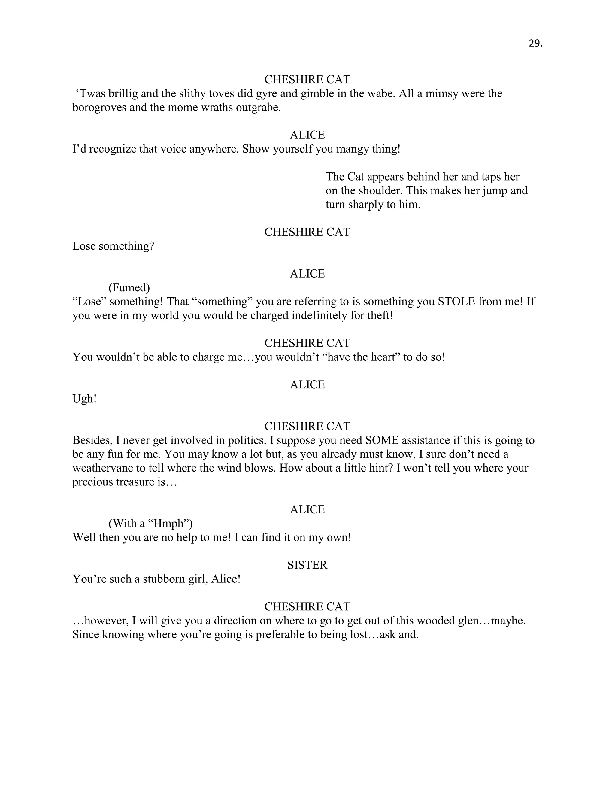 Alice-In-Wonderland-Script | PDF
