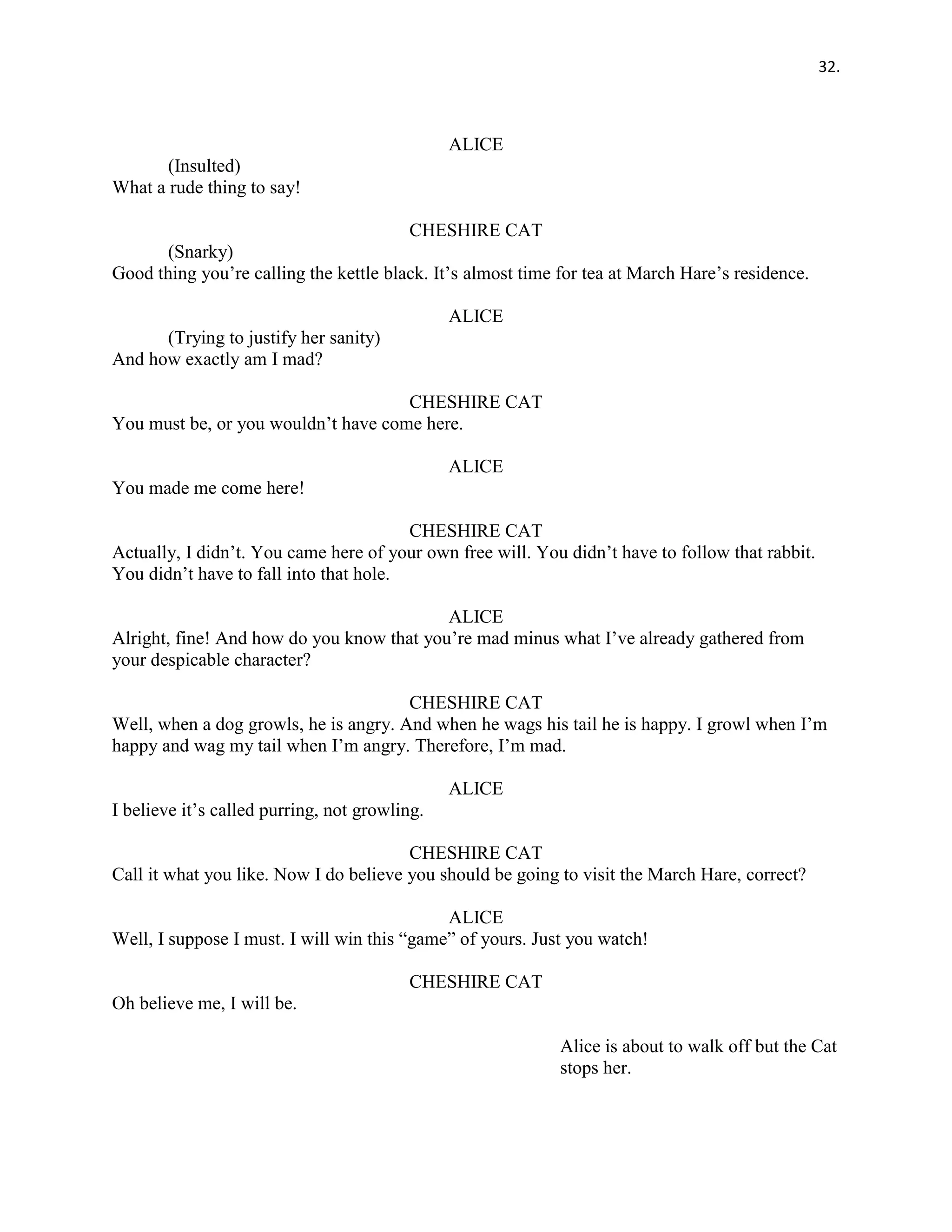 Alice-In-Wonderland-Script | PDF