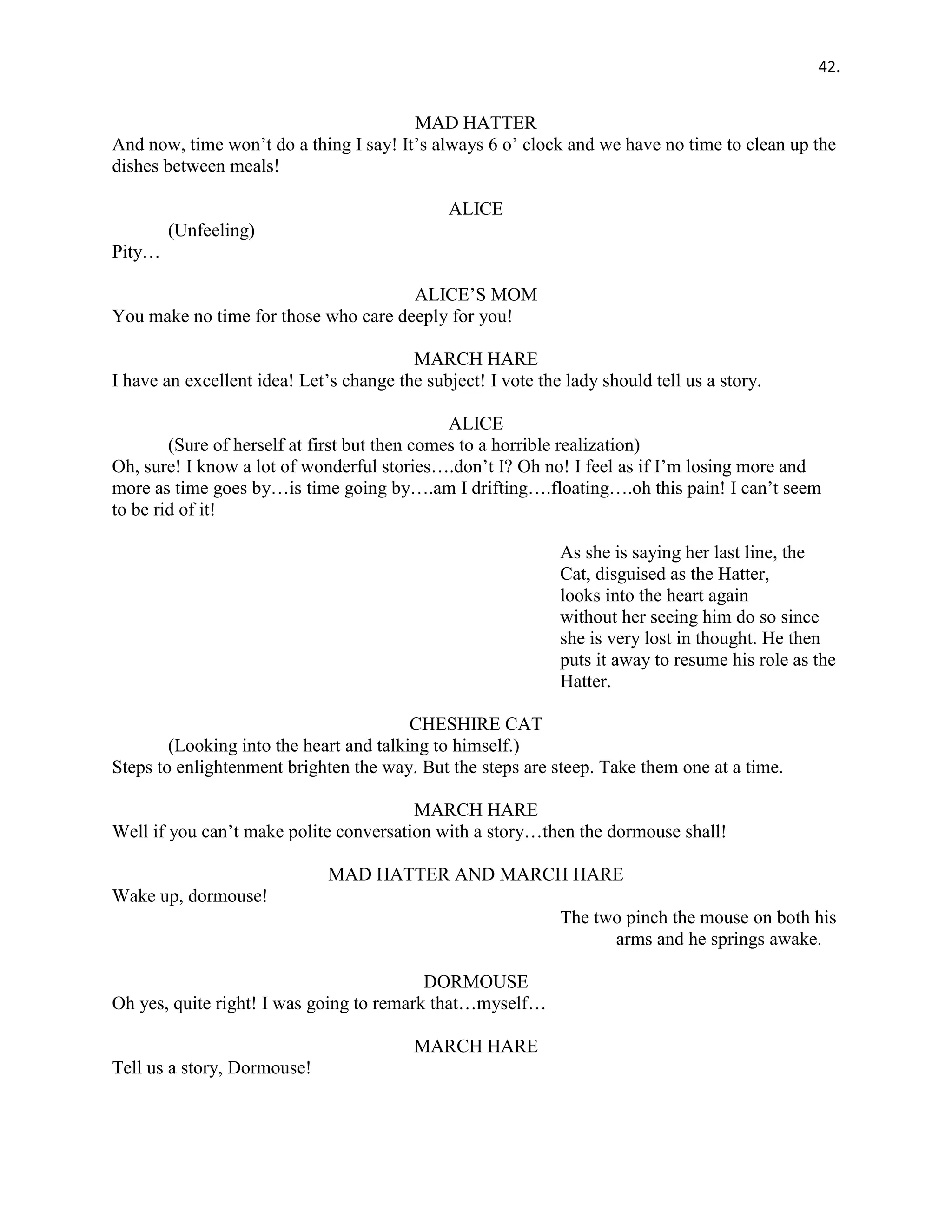 Alice-In-Wonderland-Script | PDF