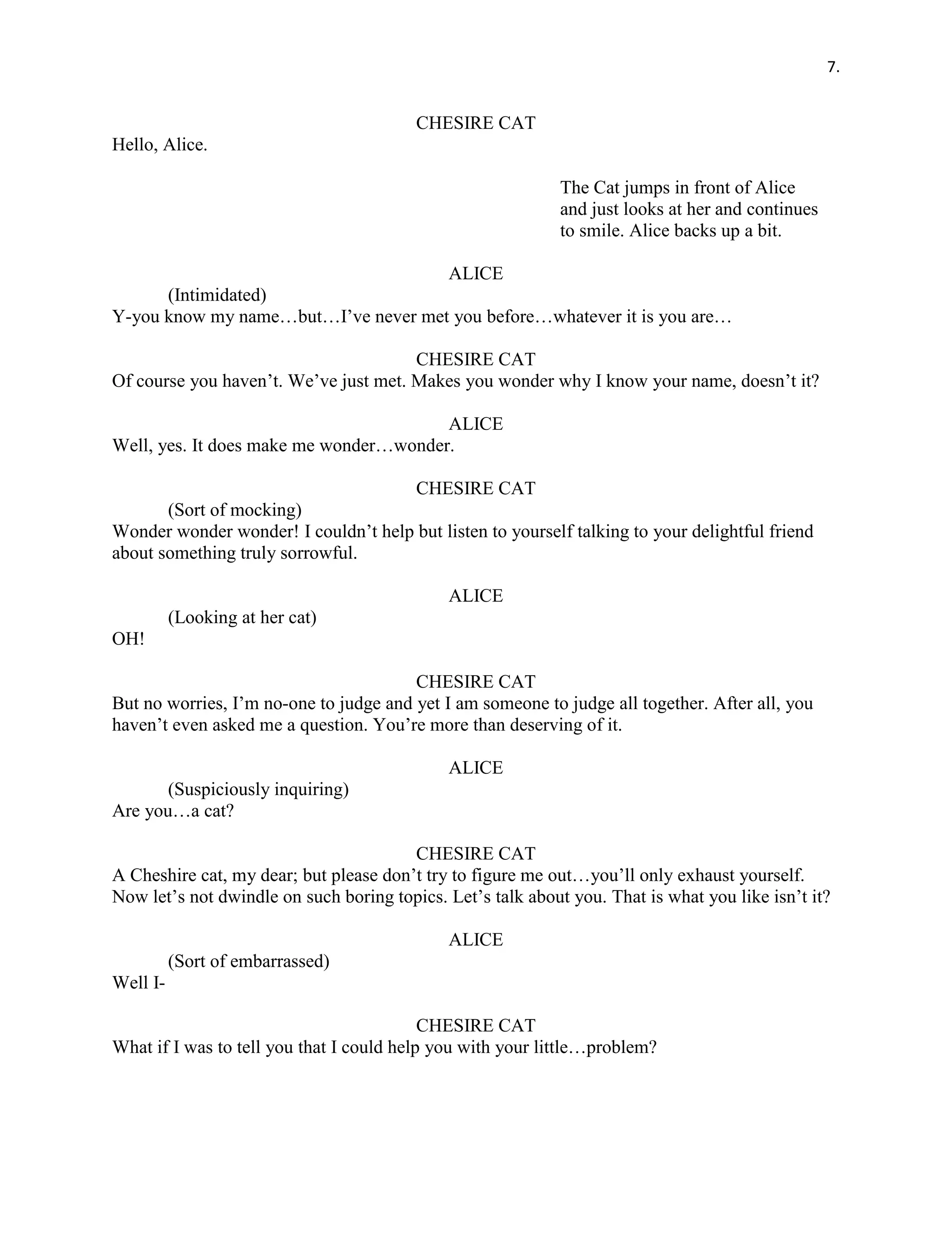 Alice-In-Wonderland-Script | PDF