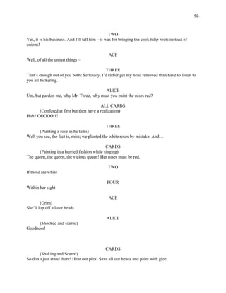 Alice-In-Wonderland-Script | PDF