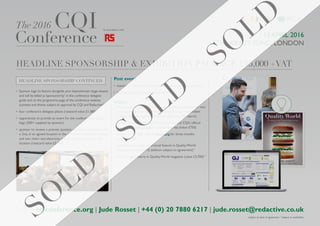 CQI sponsorship pack 2016_JR Feb 2 | PPT