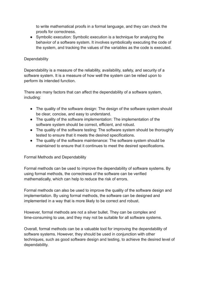 Software Engineering use many phases include integrity, consistency and ...