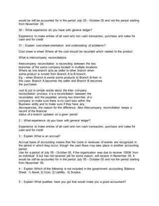 Project Accounting Journal Entries | PDF