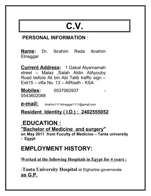 my english CV | PDF
