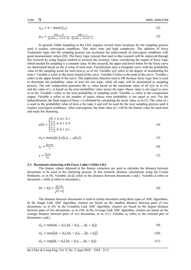 Complete Agglomerative Hierarchy Documents Clustering Based On Fuzzy