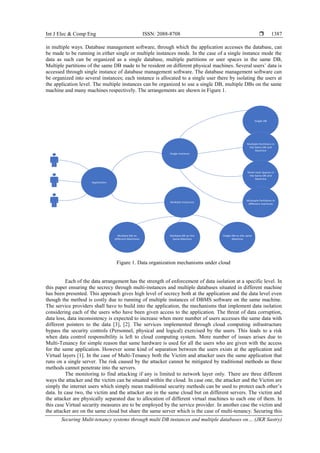 Securing multi-tenancy systems through multi DB instances and multiple databases on different ...