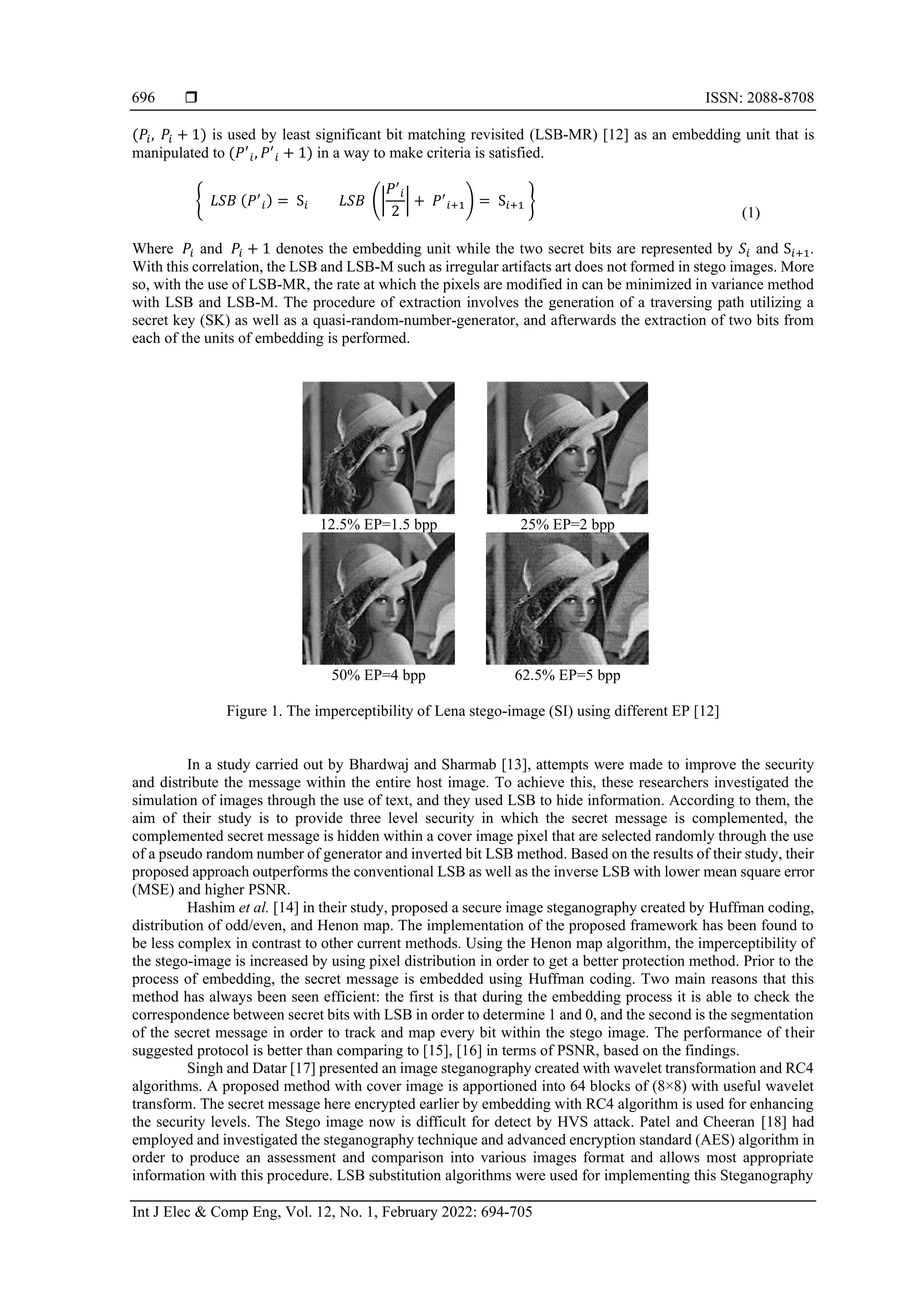 Security and imperceptibility improving of image steganography using ...