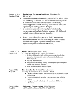 Heather Sharp Resume | DOC | Special Education | Education