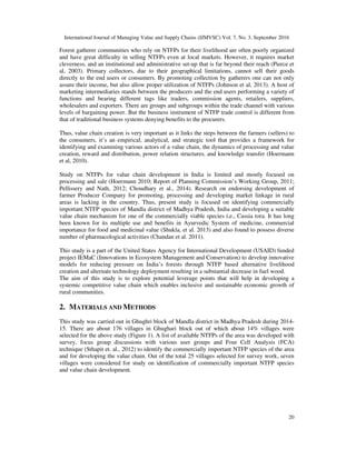 NTFPS VALUE CHAIN DEVELOPMENT FOR RURAL COMMUNITIES OF MADHYA PRADESH ...