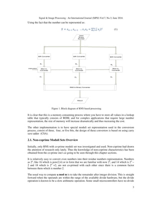 A BINARY TO RESIDUE CONVERSION USING NEW PROPOSED NON-COPRIME MODULI SET | PDF