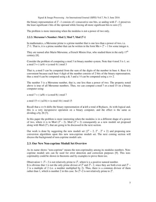 A BINARY TO RESIDUE CONVERSION USING NEW PROPOSED NON-COPRIME MODULI SET | PDF
