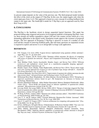 DESIGNING AN EFFICIENT APPROACH FOR JK AND T FLIP-FLOP WITH POWER ...