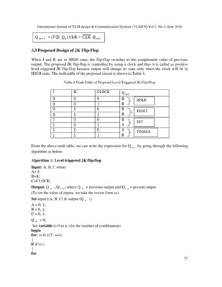 DESIGNING AN EFFICIENT APPROACH FOR JK AND T FLIP-FLOP WITH POWER DISSIPATION ANALYSIS USING QCA ...