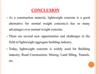 light weight concrete | PPT