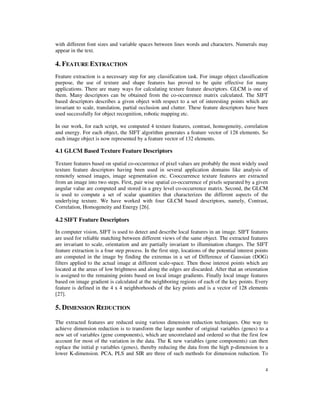 DIMENSION REDUCTION FOR SCRIPT CLASSIFICATION- PRINTED INDIAN DOCUMENTS | PDF