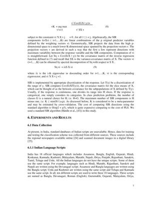 DIMENSION REDUCTION FOR SCRIPT CLASSIFICATION- PRINTED INDIAN DOCUMENTS | PDF