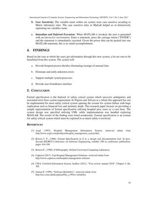 Formalization of a Hospital Management System | PDF