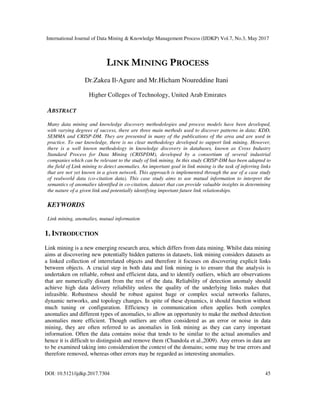 LINK MINING PROCESS | PDF