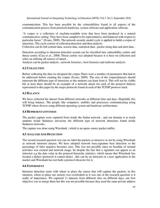 Network Intrusion Datasets Used In Network Security Education | PDF