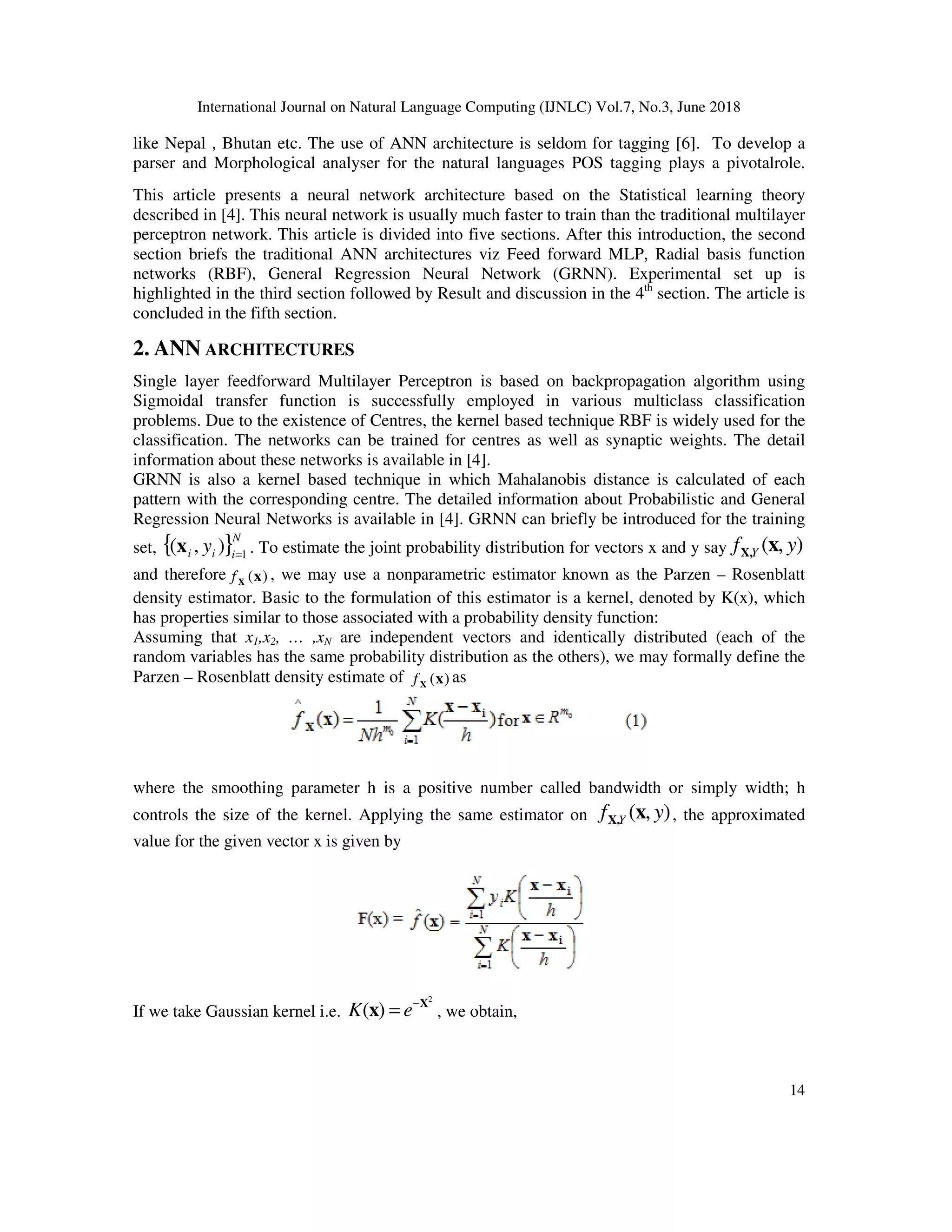 ANN Based POS Tagging For Nepali Text | PDF