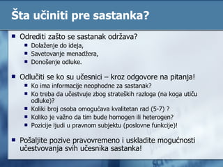 7319351 13-xiii-organizovanje-sastanka | PPT