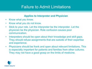 Top 10 Interpreter Mistakes - 2015 | PPT