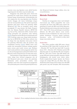 Penggunaan off-Label Misoprostol pada Pasien Obstetri-Ginekologi di ...