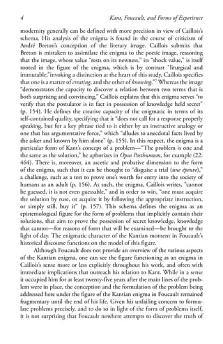 Kant Foucault And Forms Of Experience Marc Djaballah | PDF