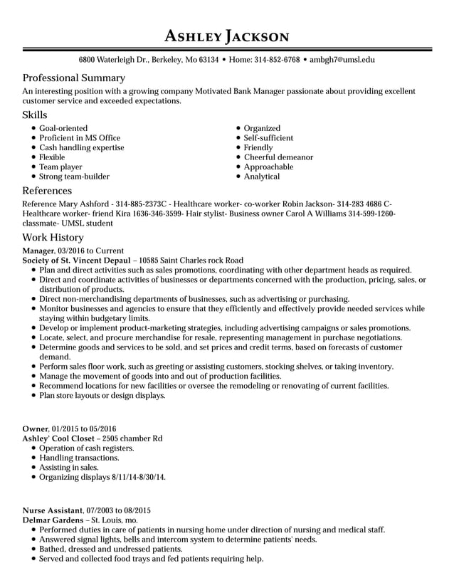 Ashley Jackson Resume 14 | PDF