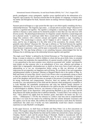 SAUSSURE’S SIGN, SIGNIFIER AND SIGNIFIED AND ‘MOTHER’ AS A SIGNIFIER ...