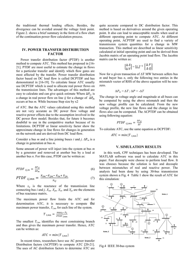 DETERMINISTIC APPROACH AVAILABLE TRANSFER CAPABILITY (ATC) CALCULATION ...