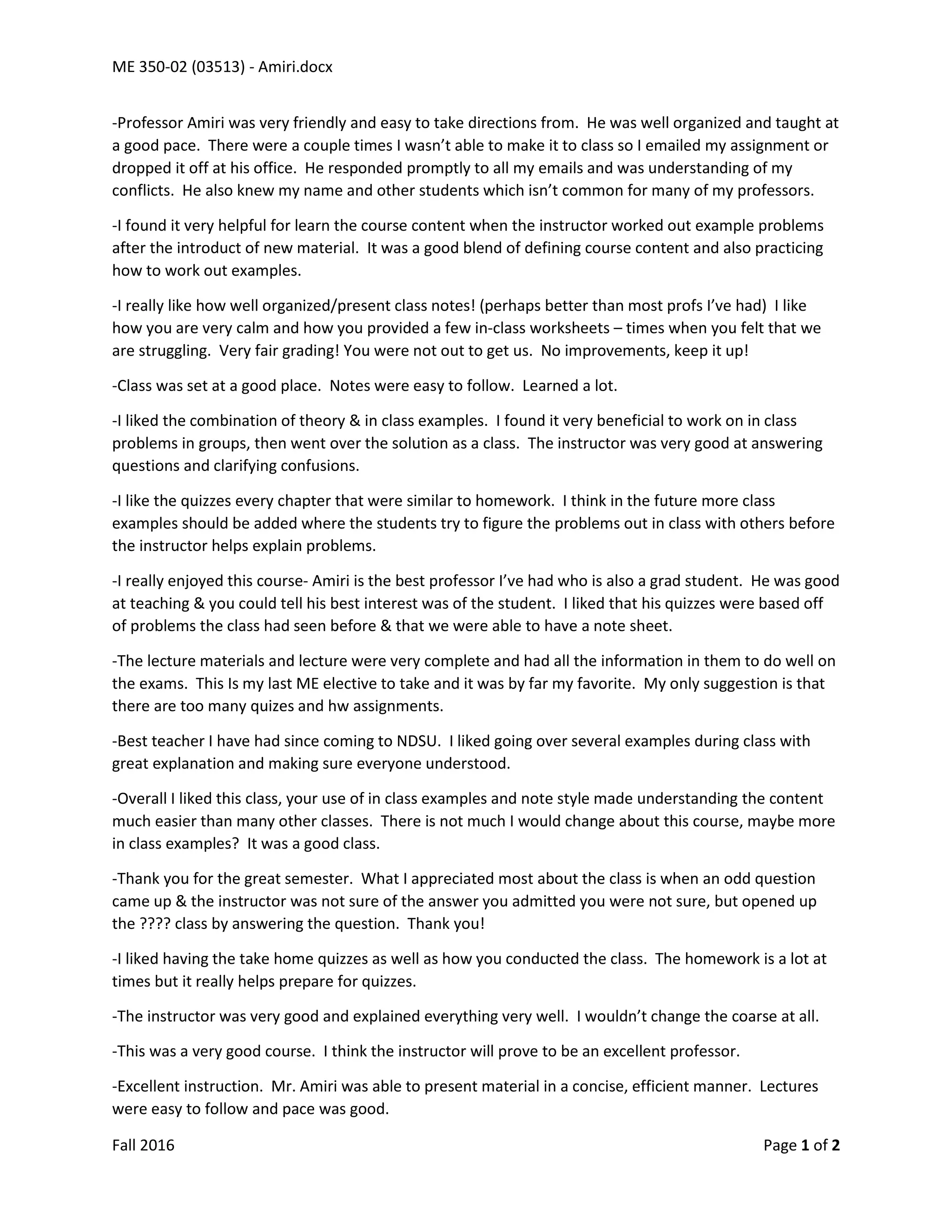 ME 350-02 (03513) - Amiri | PDF