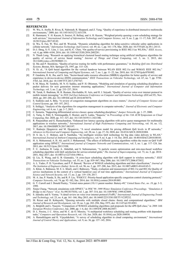 Choosing the best quality of service algorithm using OPNET simulation | PDF