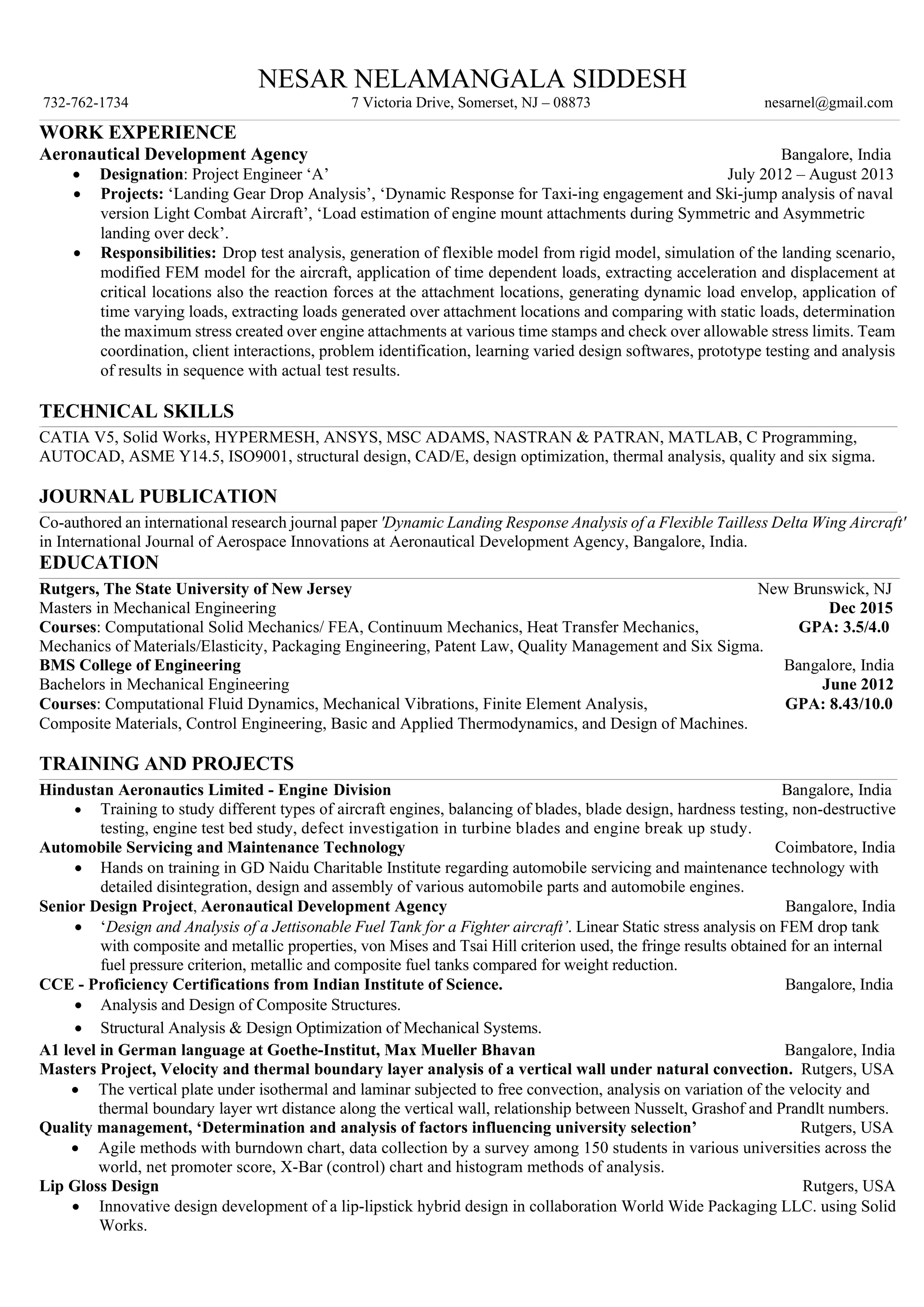 Resume_16 | PDF