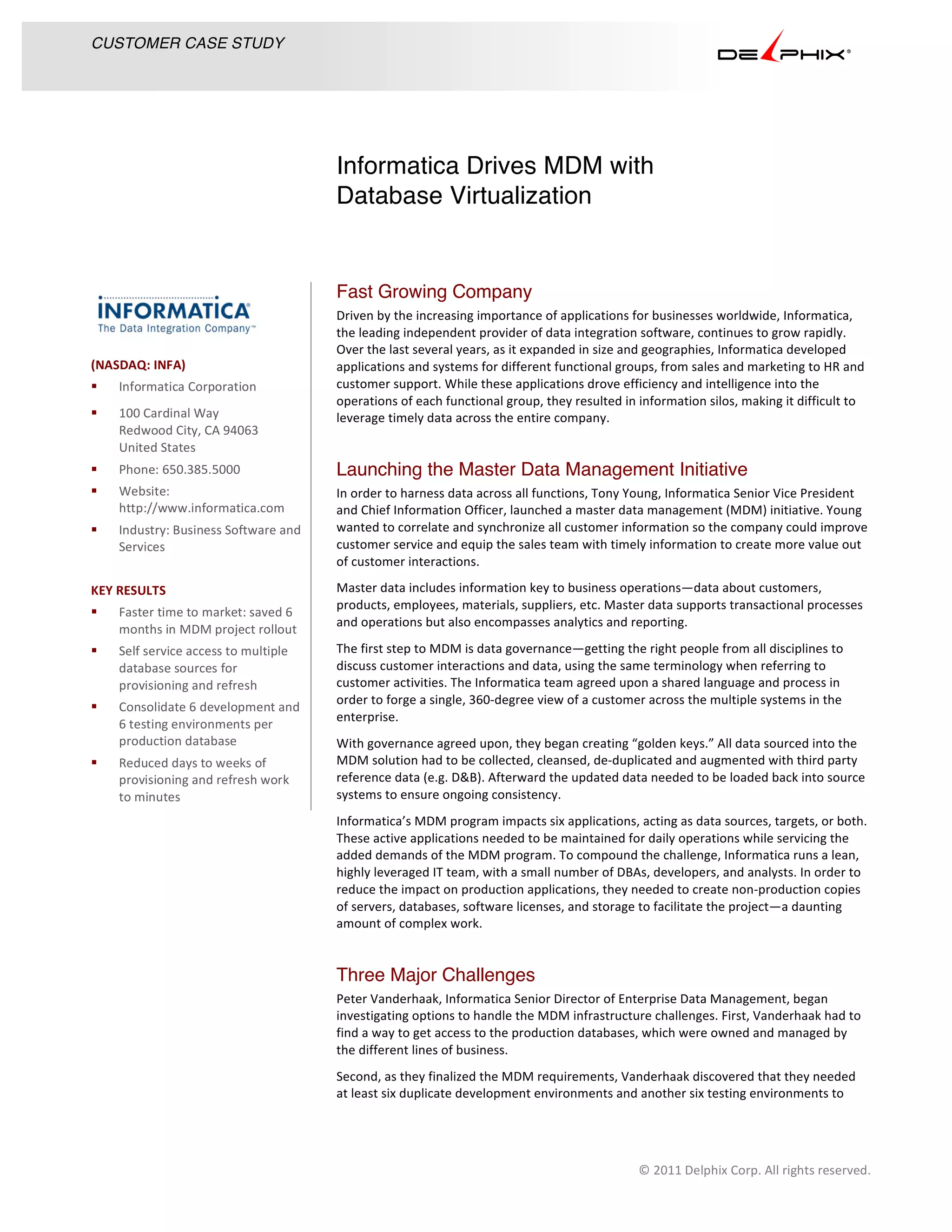 Case Study - Informatica | PDF