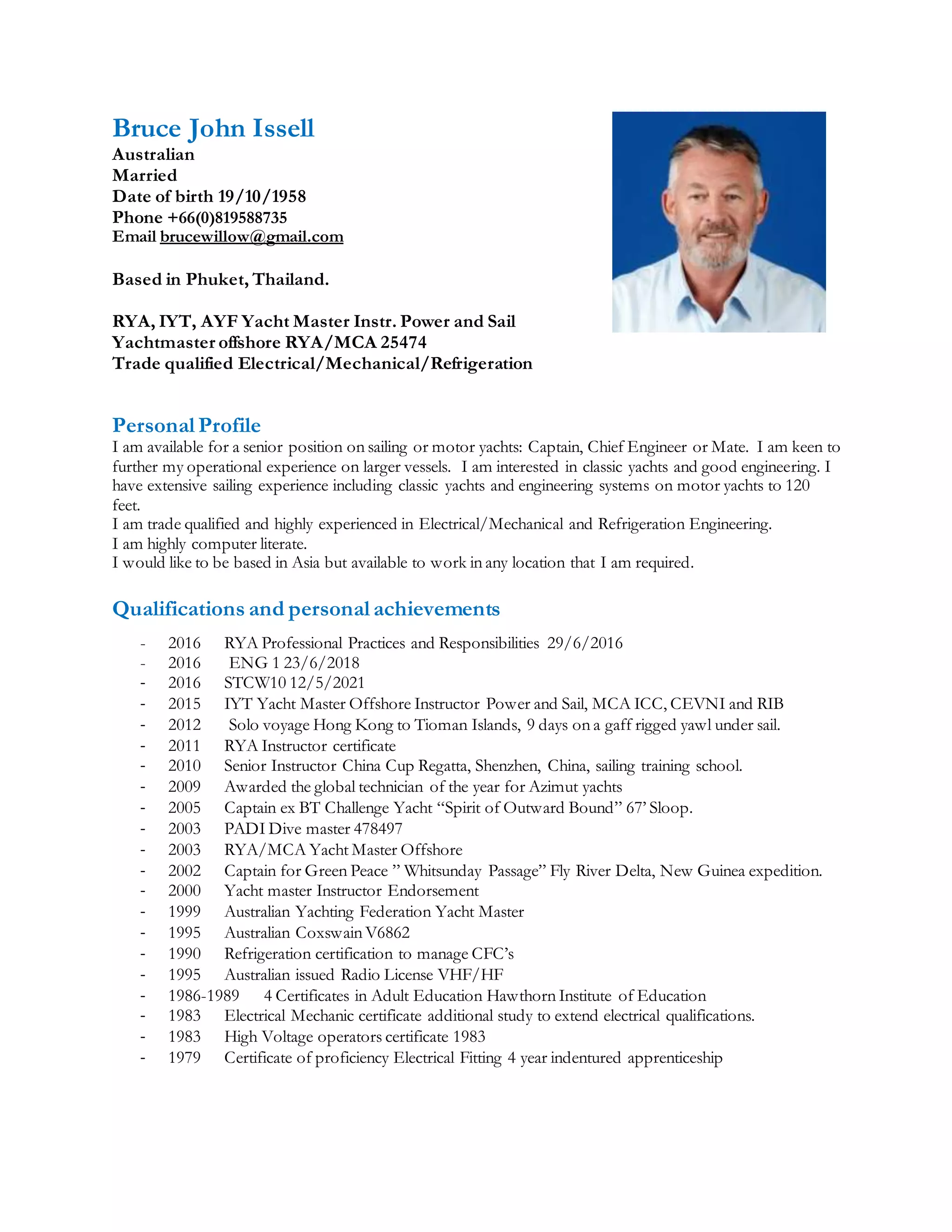 Bruce Issell CV - 2016 | DOCX