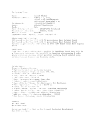 PK Resume | DOCX