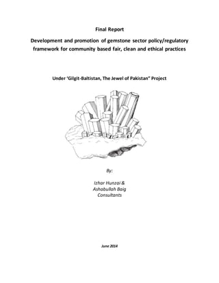 AKRSP Gemstone sector study final draft of 18 June 2014 | PDF